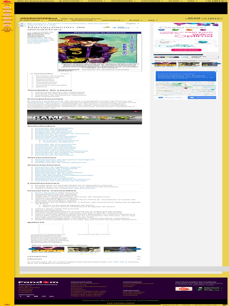 Disaster Manipulation Superpower Wiki Fandom | PDF | Desastres naturales