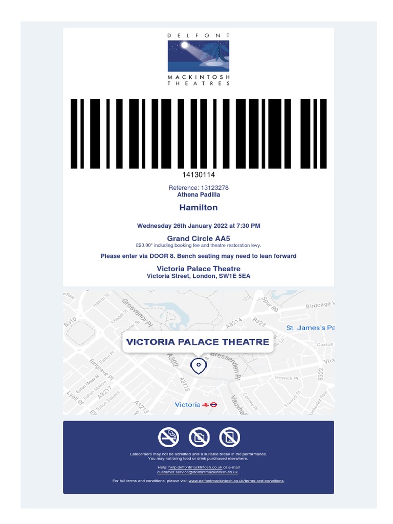 Hamilton Theatre Tickets | PDF