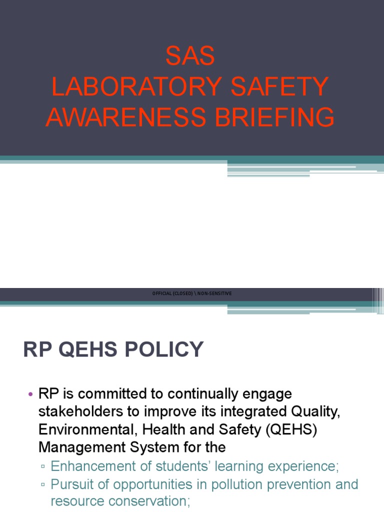 Lab Safety Guide for Students & Staff | PDF | Laboratories | Biology
