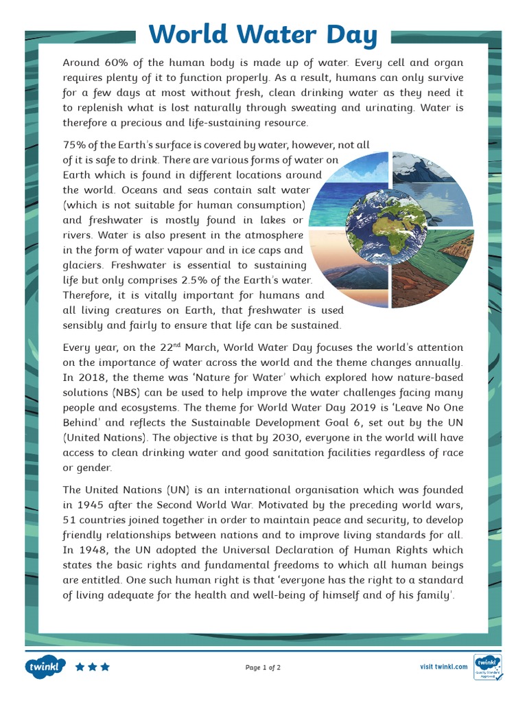 Harder t2 e 5116 Uks2 World Water Day Leaving No One Behind ...