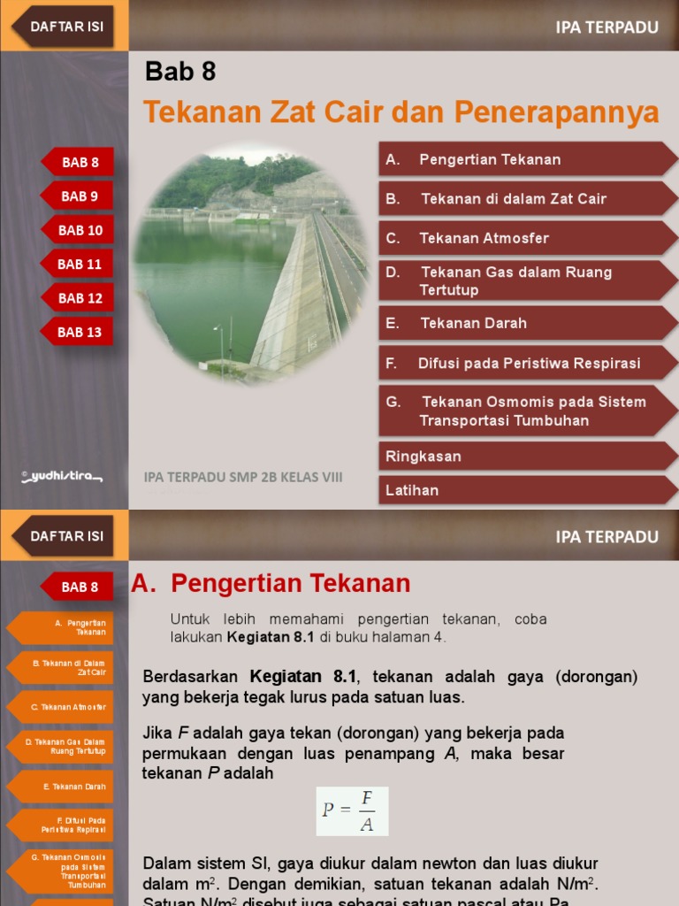 Bab 8 Tekanan | PDF