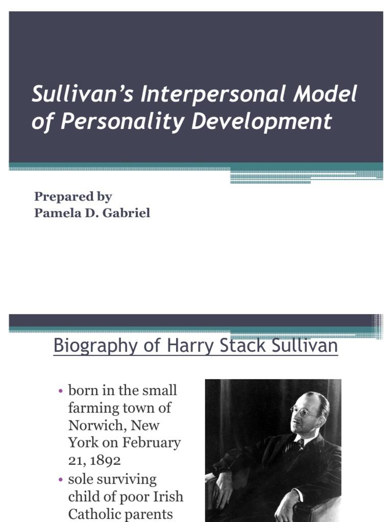 Sullivan's Interpersonal Model of Personality Development | PDF ...