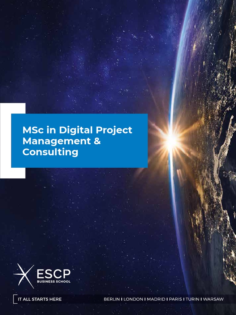MSC Digital Business Project Management and Consulting ESCP Business School | PDF | Master's Degree