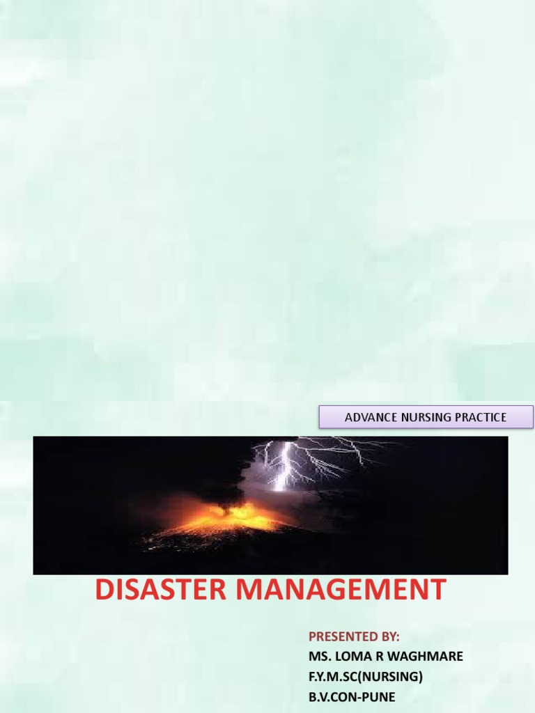 Disaster Management | PDF
