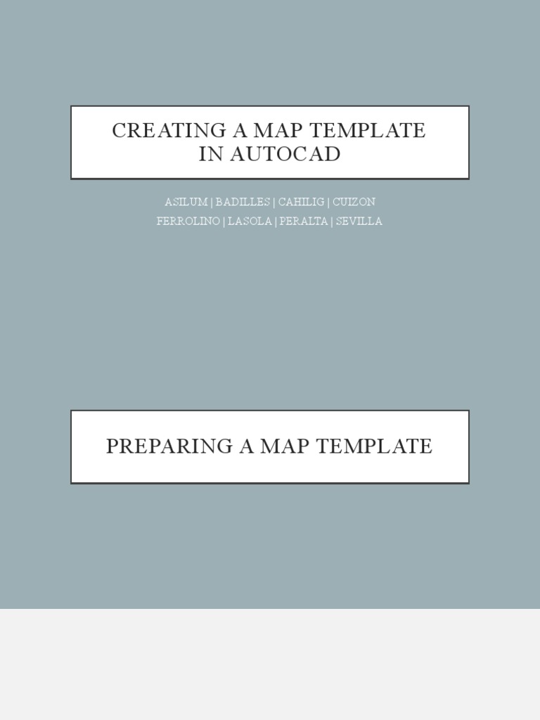 Creating A Map Template in Autocad | PDF | System Software | Computer ...