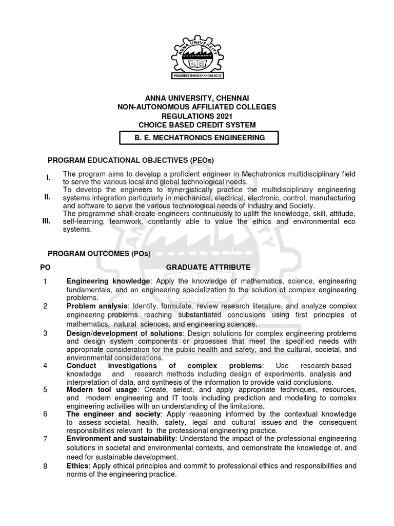 B E Mechatronics | PDF | Engineering | Unmanned Aerial Vehicle