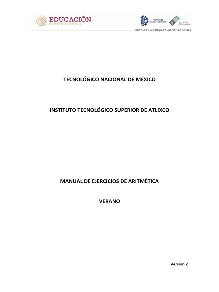 Manual de Curso Propedã - Utico Aritmã - Tica | PDF | Entero | Multiplicación