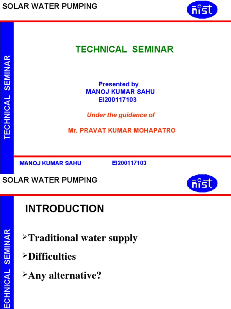 Solar Water Pumping | PDF | Solar Panel | Photovoltaics
