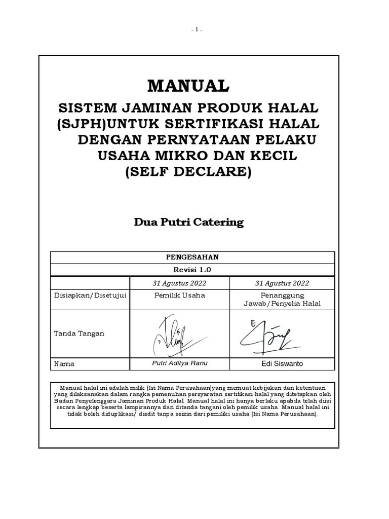 Contoh SJPH | PDF