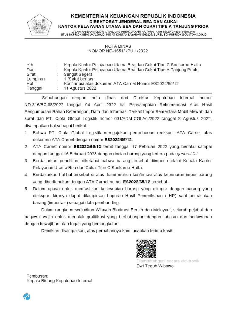 Cipta Global Logistik ES2022 | PDF