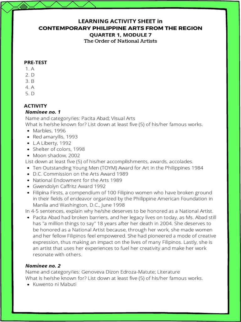 Cpar (Q1 M7) | PDF | Philippines