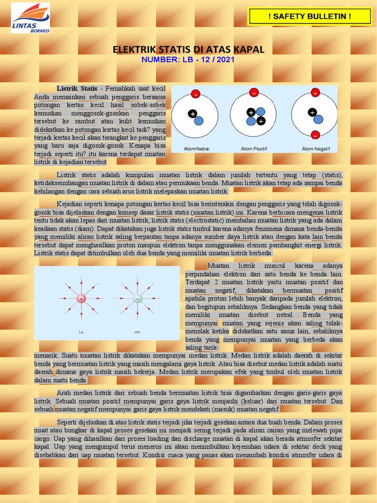 Bahaya Listrik Statis di Kapal | PDF