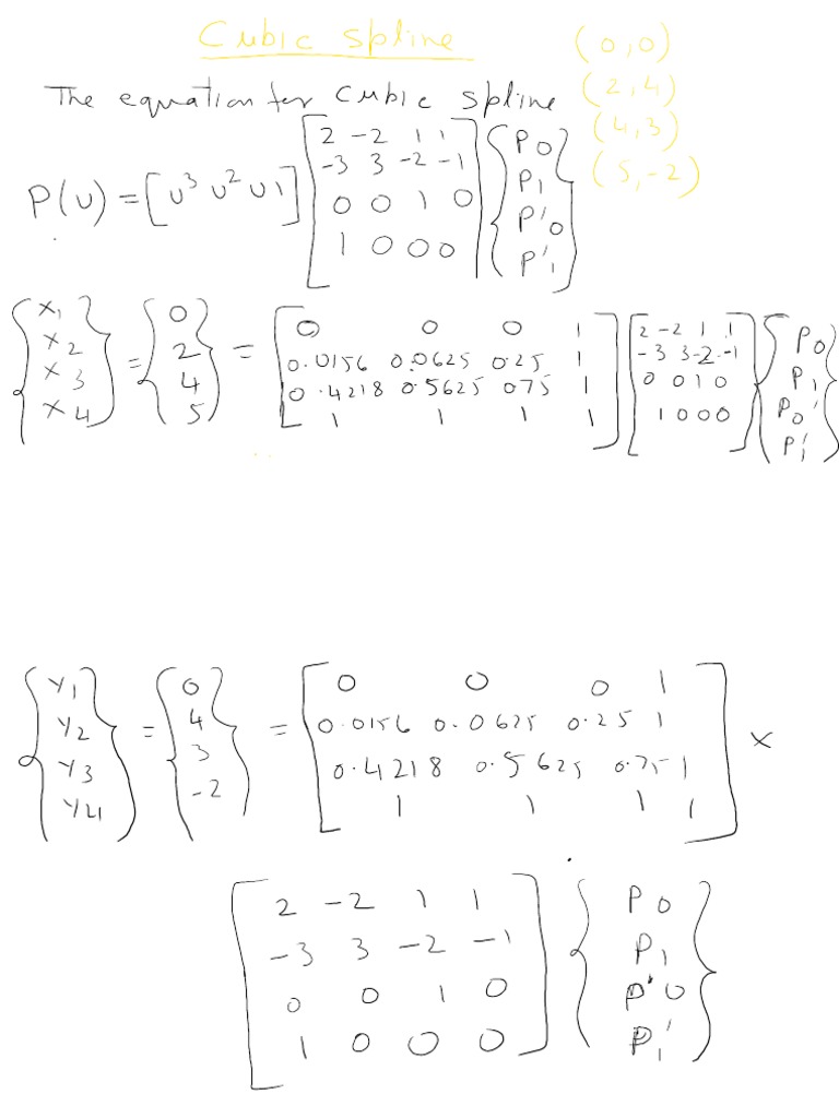 Cubic Spline Problem | PDF
