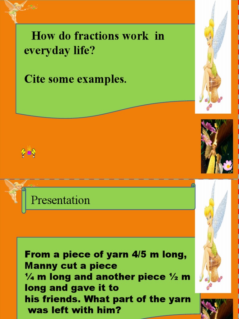 Understanding Fractions in Real Life | PDF
