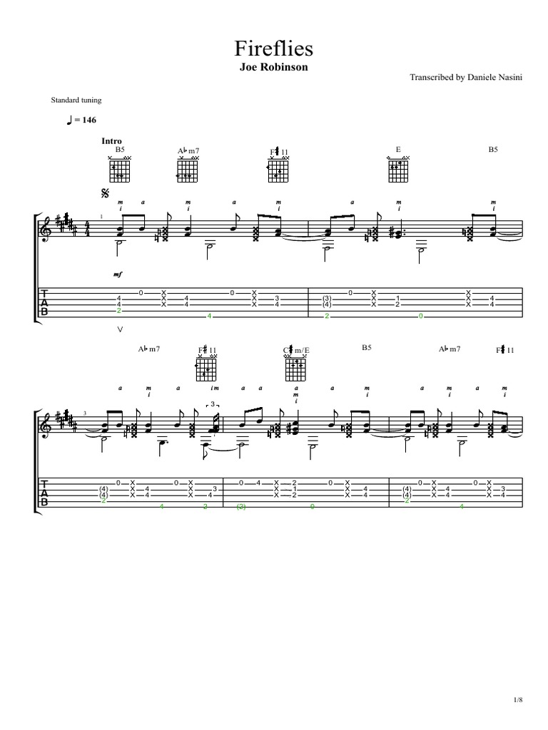 Joe Robinson Fireflies Version 2 | PDF