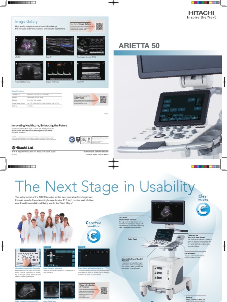 ARIETTA50 - Catalog (E) With Marks | PDF | Computer Monitor | Medical ...