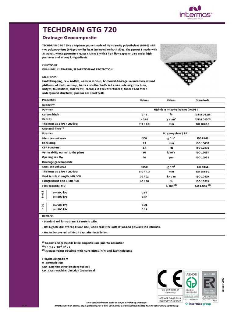 Ds - TECHDRAIN GTG 720 - en | PDF | Building Engineering | Civil Engineering