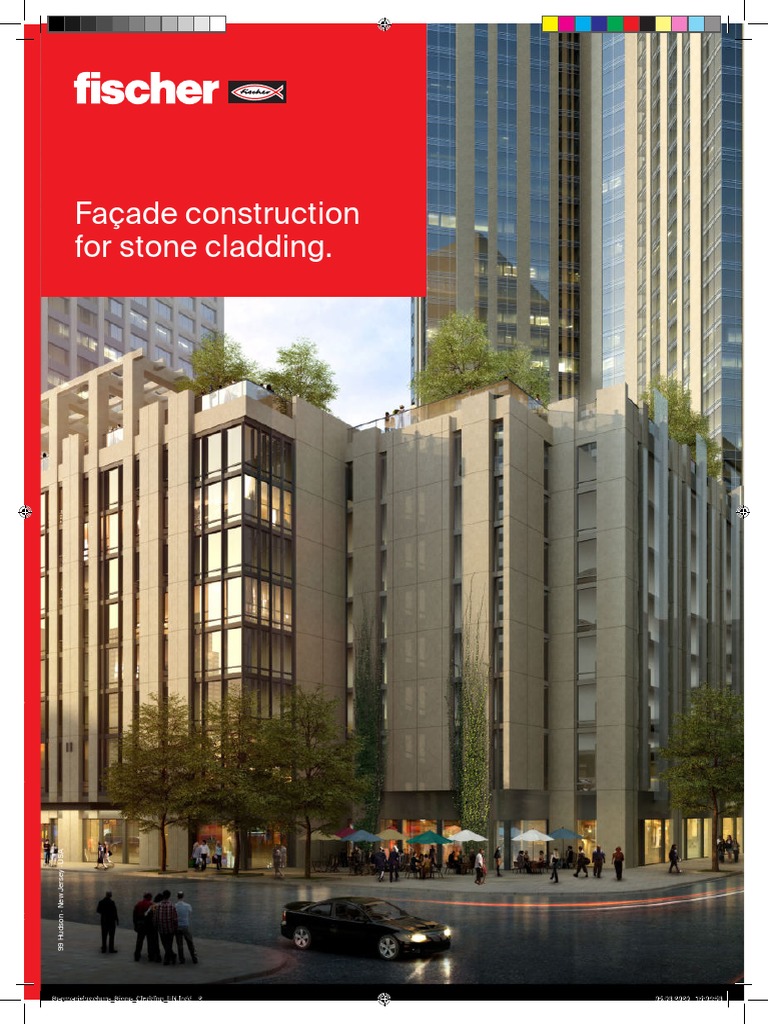 Facade Construction For Stone Cladding | PDF | Rock (Geology) | Materials