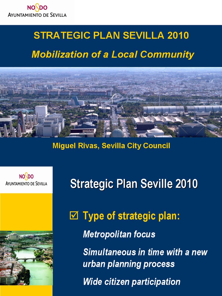 Strategic Plan Sevilla 2010 | PDF | Sustainable City | Seville