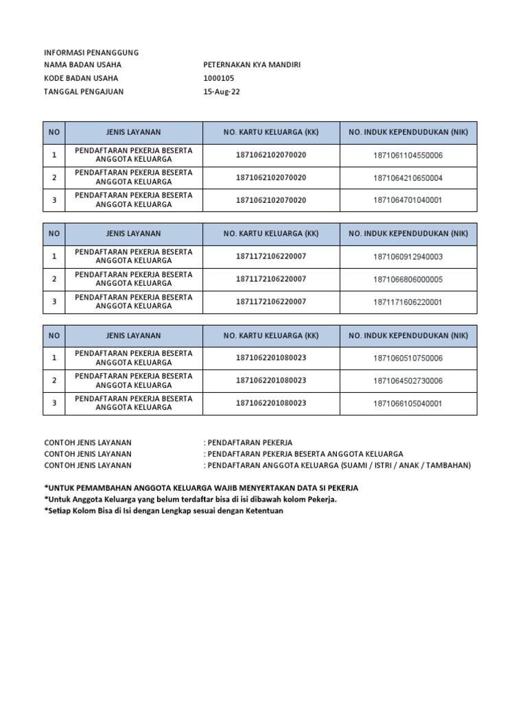 Format Mutasi Data PISAT | PDF