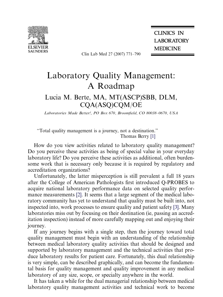 Lab. Quality Management 2 | PDF | Lean Manufacturing | Six Sigma