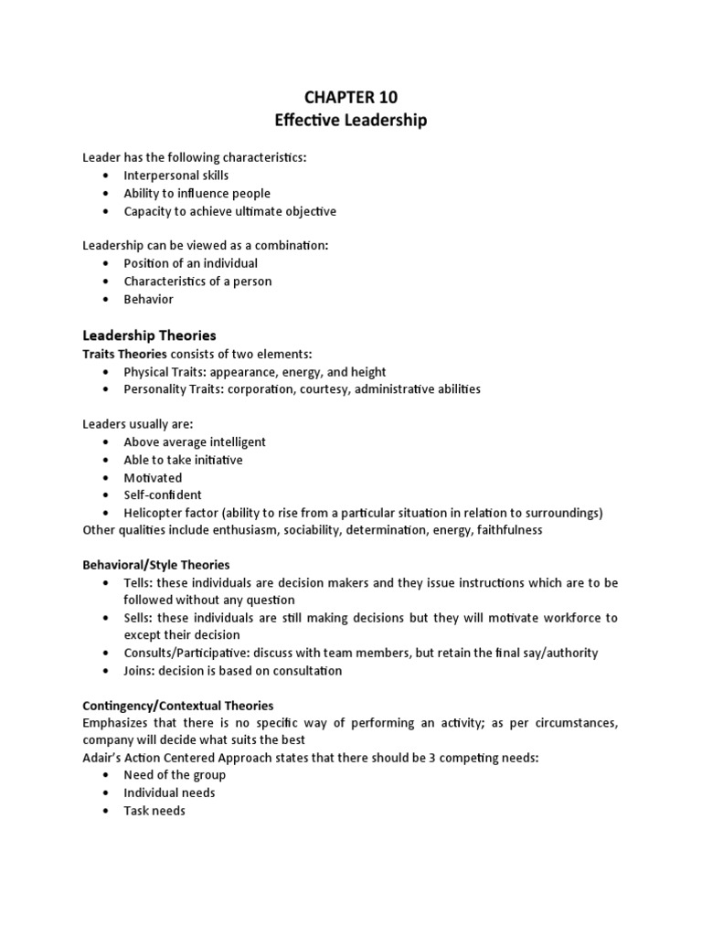 Chapter 10 SBL | Download Free PDF | Leadership | Entrepreneurship