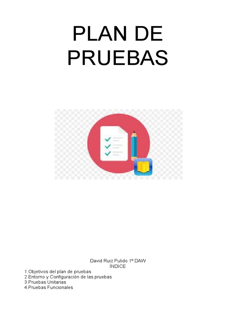 Plan De Pruebas Software Pdf Informática Ingeniería De Software 
