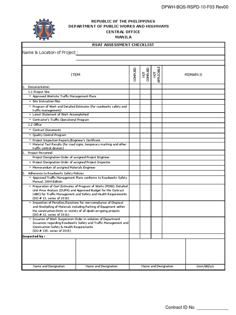 Assessment Checklist f03 | PDF | Business