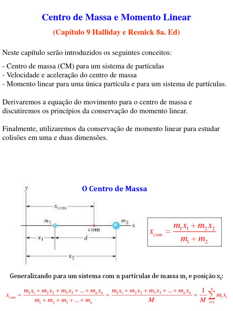 1 - Sistemas de Varias Particulas | Download grátis PDF | Iniciativa/Conjuntura | Colisão