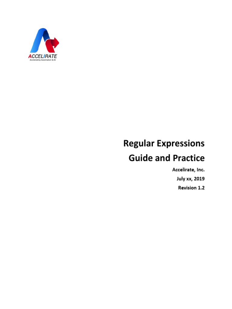 Regular Expressions Guide and Practice | PDF | Regular Expression | Notation
