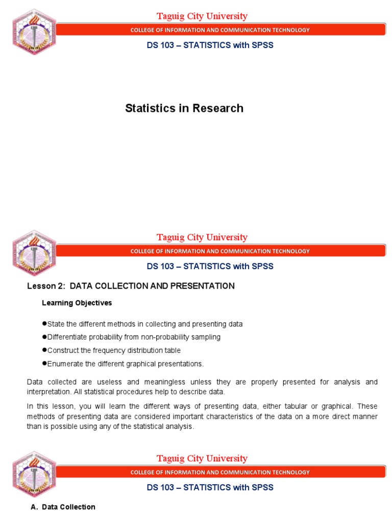 LESSON 2 Data Collection Presentation | PDF | Sampling (Statistics ...