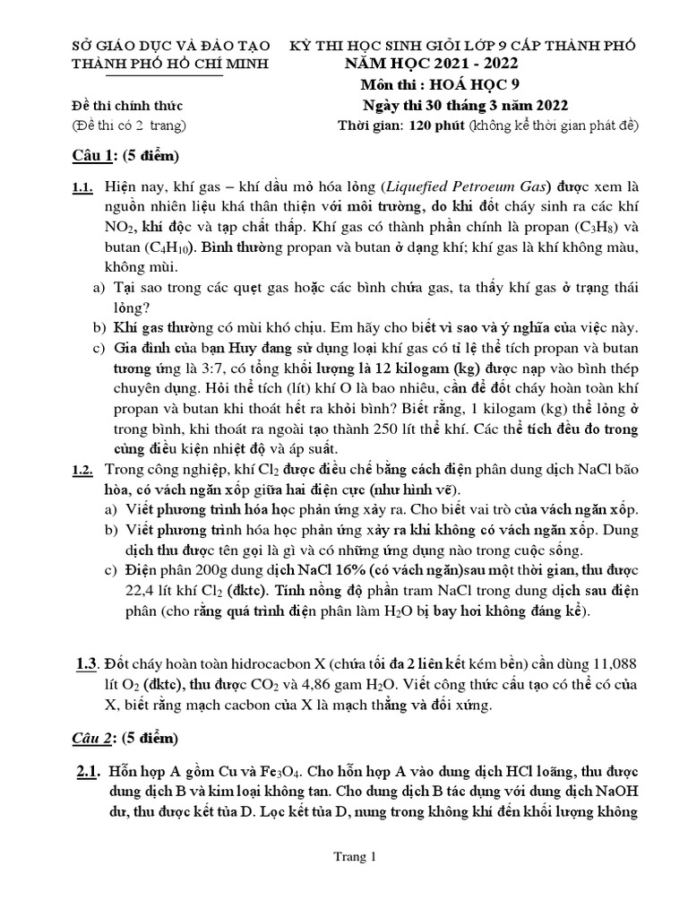 DETHI-HSG-LOP9-HOA-2022 đề | PDF