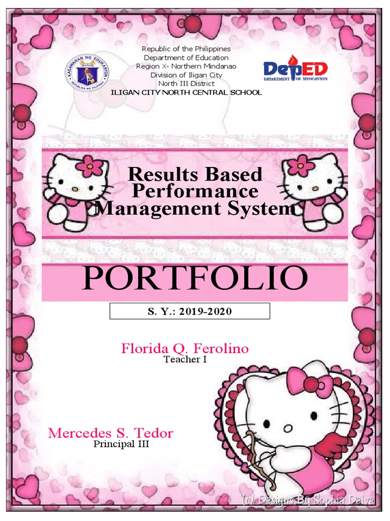 Ipcrf Cover Pages Hello Kitty | PDF | Teaching Method | Learning