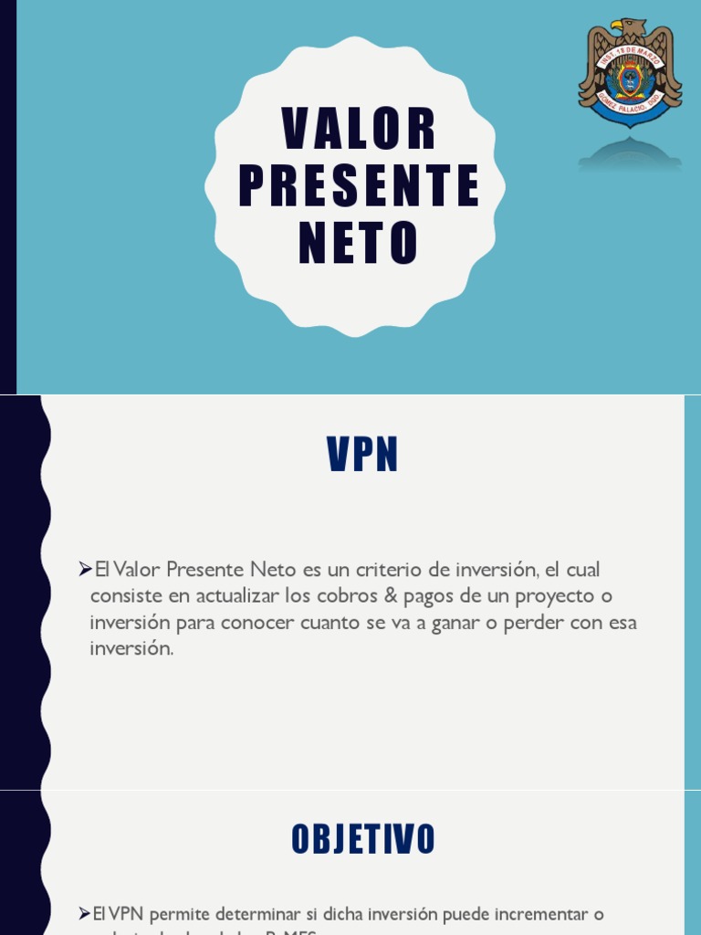 Valor Presente Neto | PDF | Valor presente neto | Interés