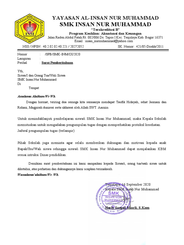 Surat Pem Ada Pertemuan | PDF