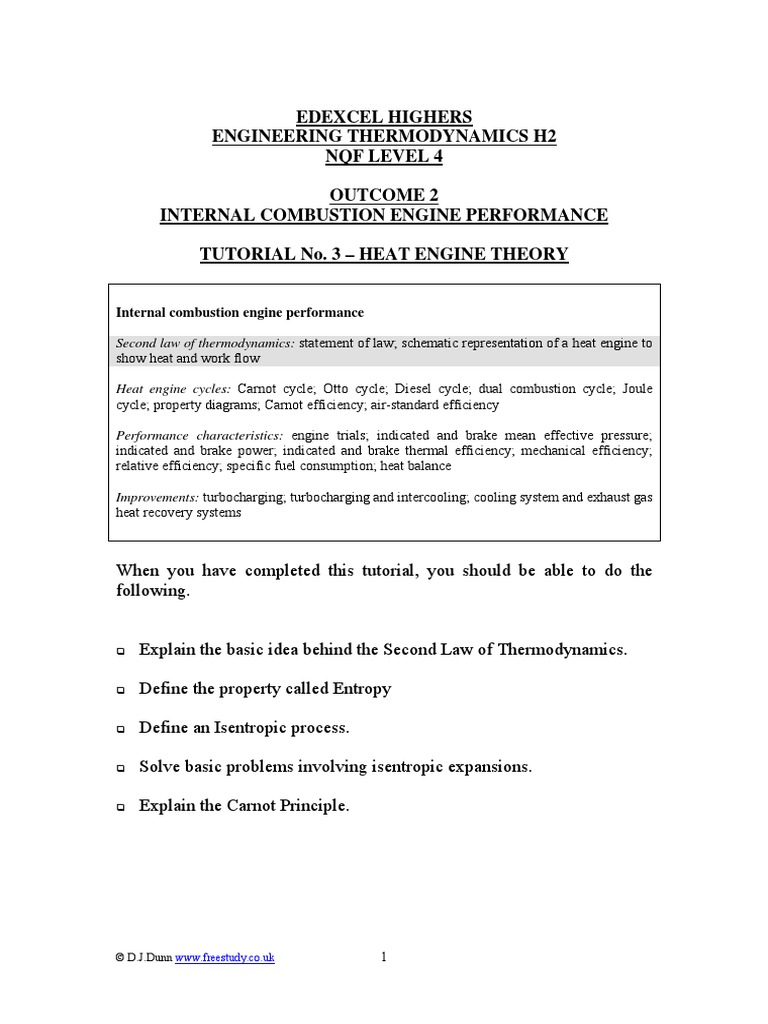 Heat Engine Theory | PDF | Heat | Engines