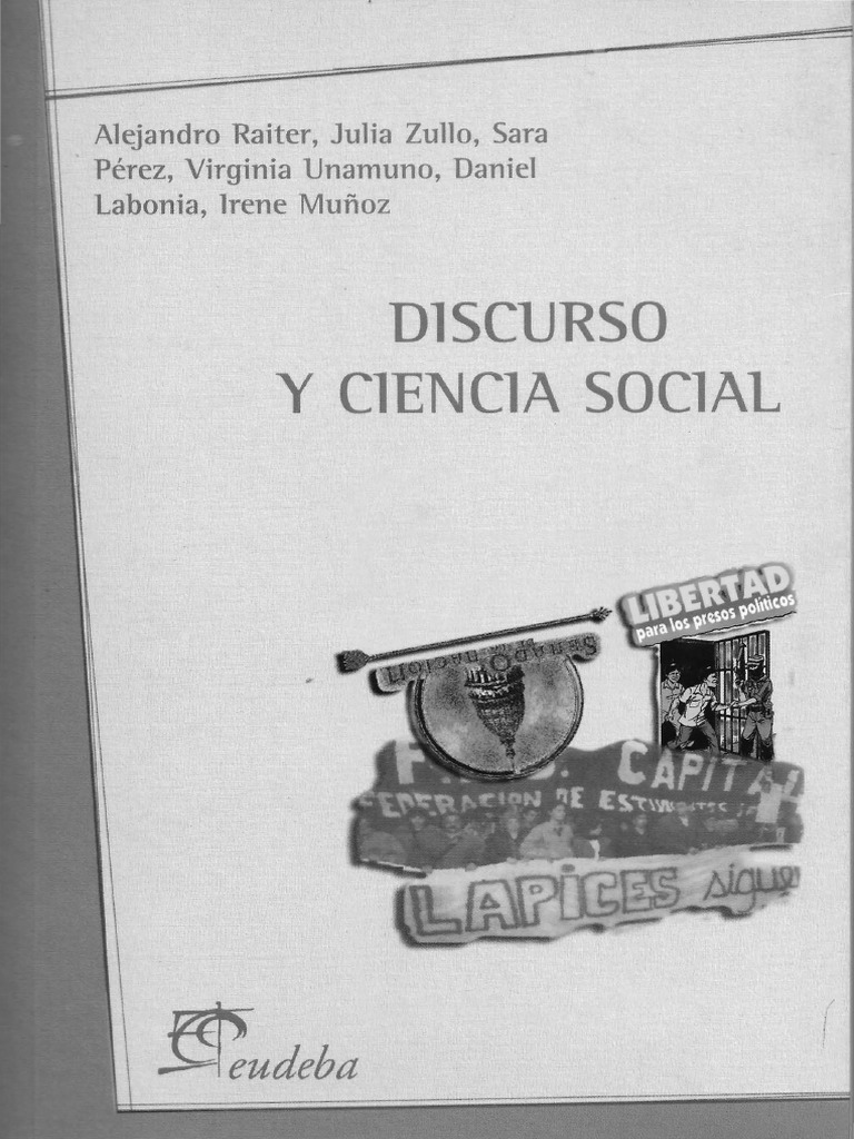 Raiter Alejandro - Discurso y Ciencia Social | PDF | Lingüística | Discurso