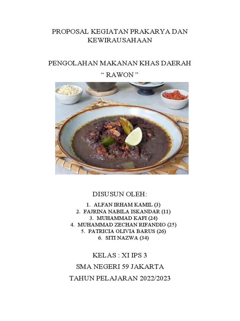 Proposal Pkwu Kel 2 | PDF | Karier & Perkembangan
