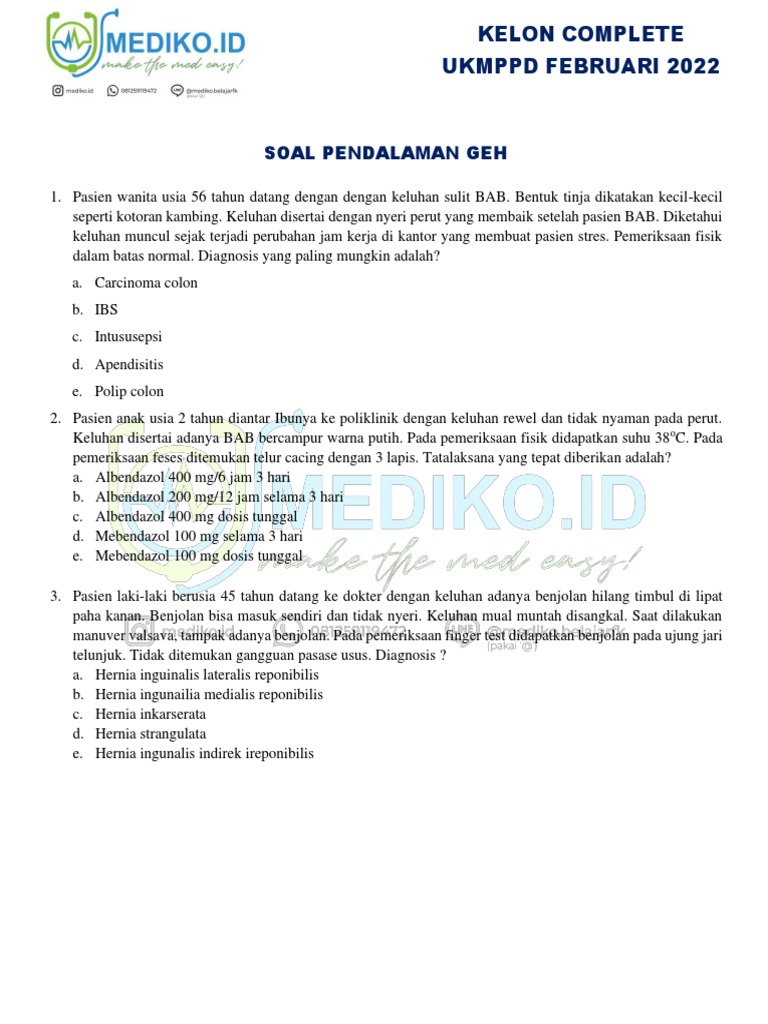 Soal Pendalaman GEH | PDF