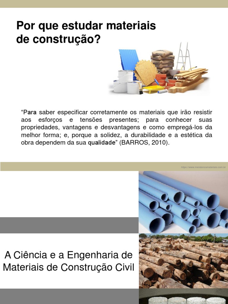 Por Que Estudar Materiais De Construção As Propriedades Aplicações E