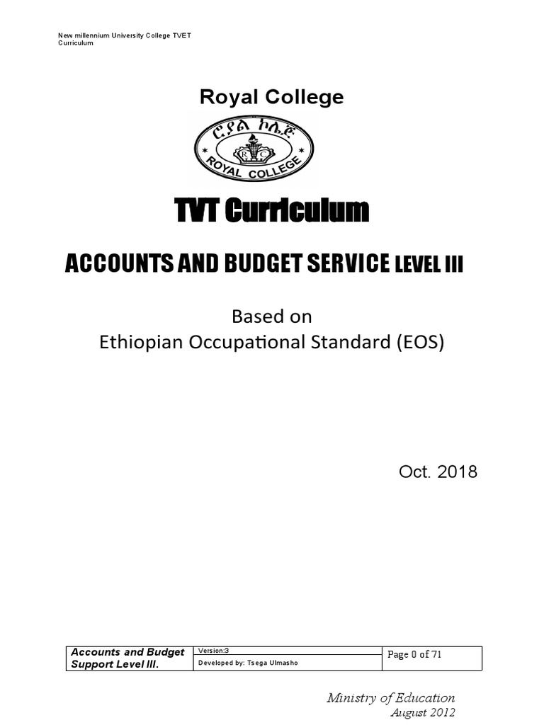 New millennium University College TVET Curriculum | PDF | Educational ...