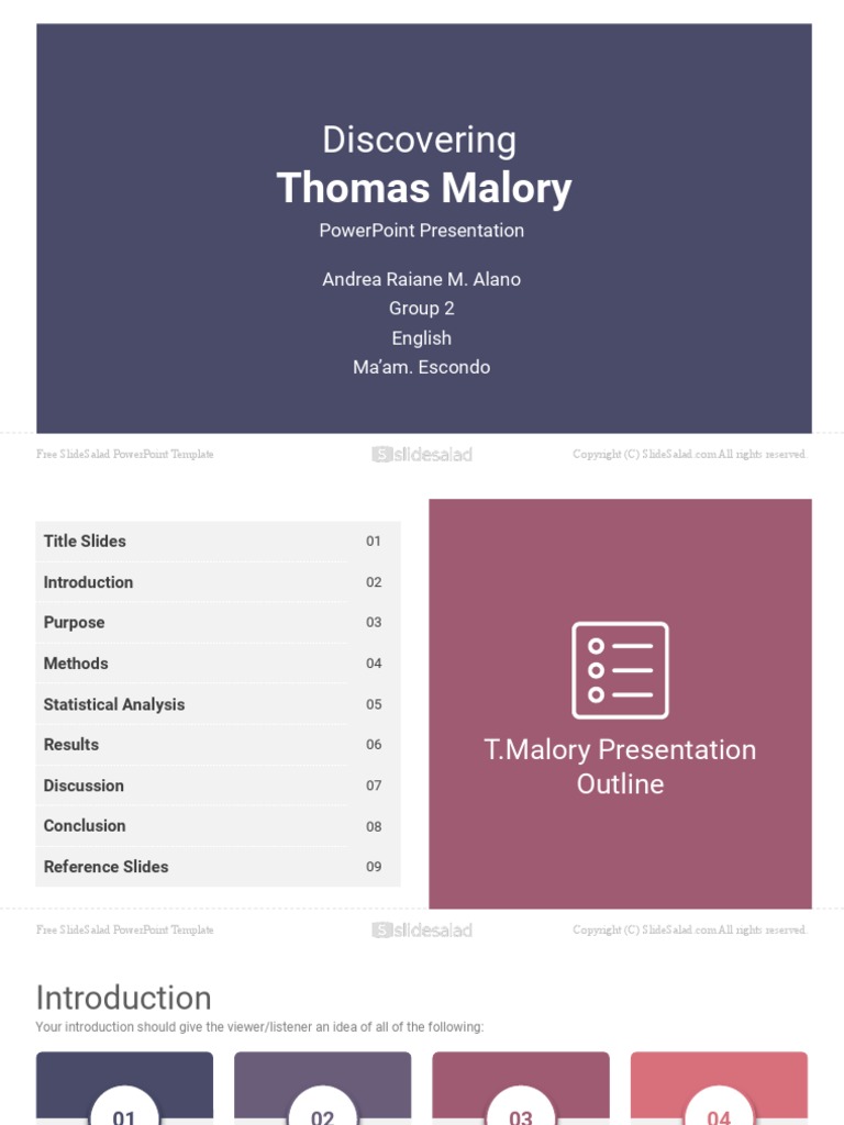 Free Thesis PowerPoint Template | PDF | Sampling (Statistics) | Scientific Method