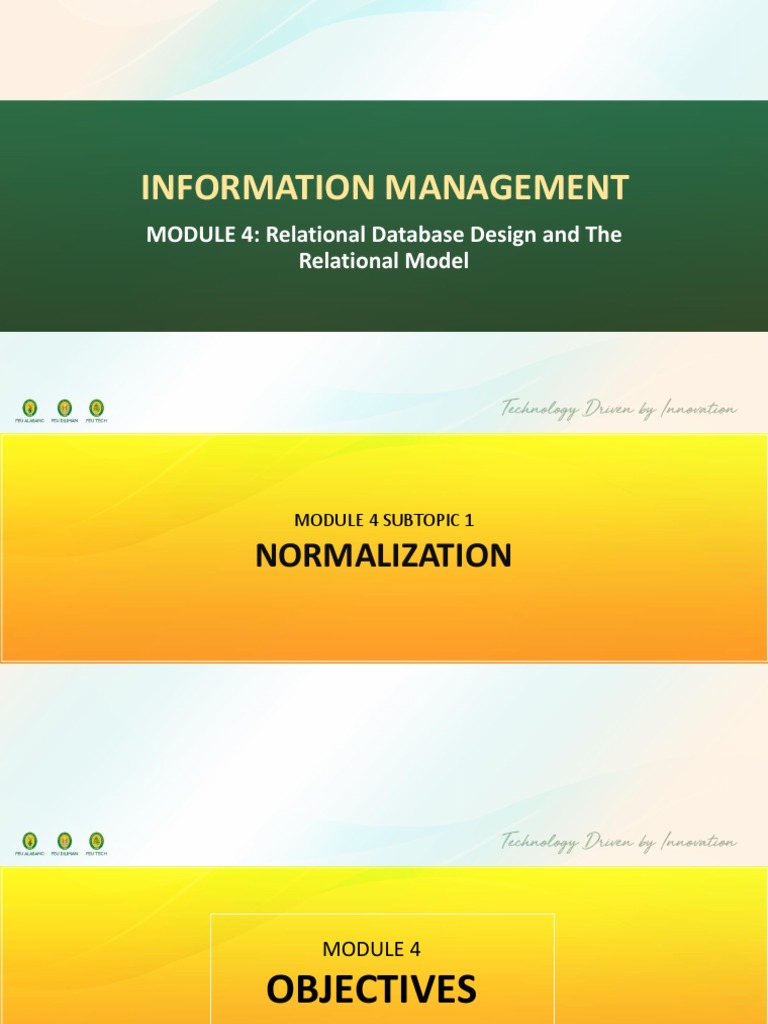 (M4S2 POWERPOINT) Normalization | PDF | Relational Database | Data Model
