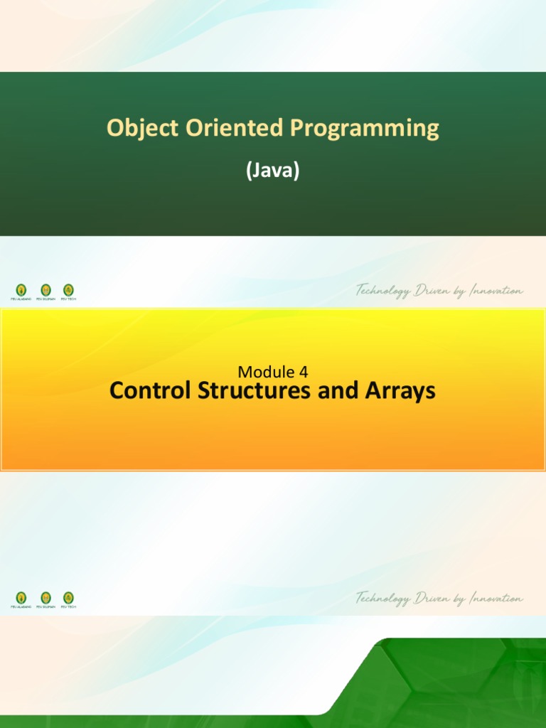 Module 4 Subtopic 2 Arrays Pdf Array Data Structure Java Programming Language