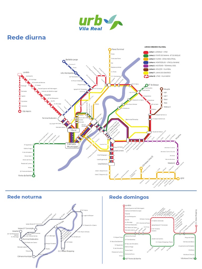 Mapa Rede Urbana Vila Real | PDF
