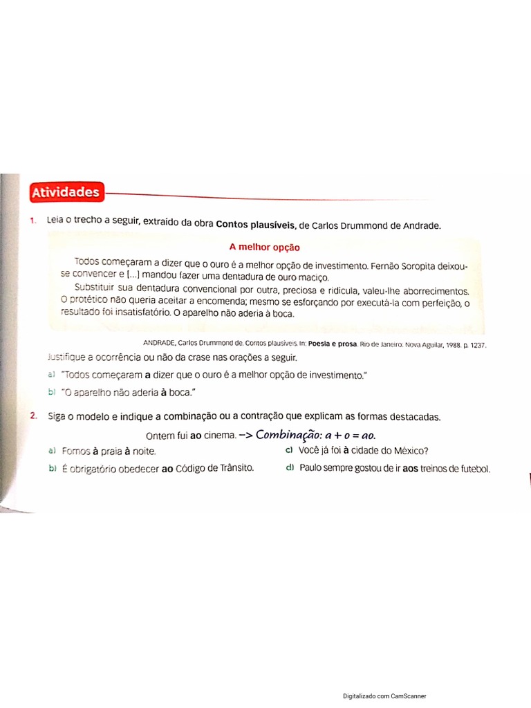 Aula 7 Exercícios | PDF