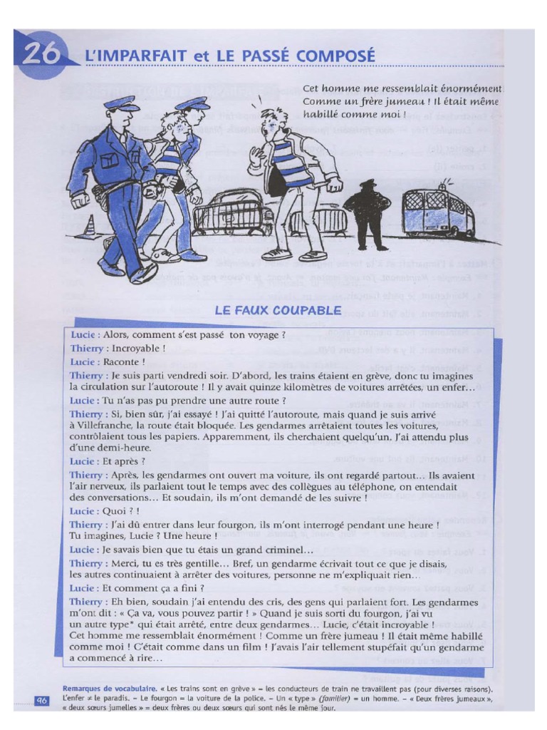 Le passé composé et imparfait | PDF