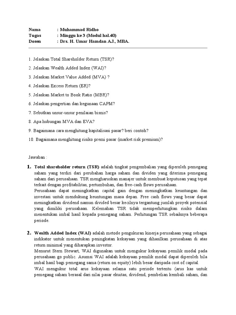 Tugas 3 - Muhammad Ridho | PDF