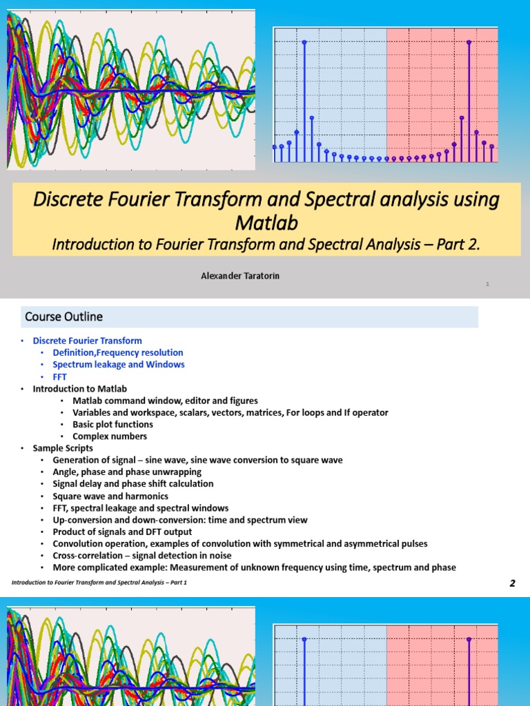 Fft And Spectral Analysis Part2 Pdf Spectral Density Discrete
