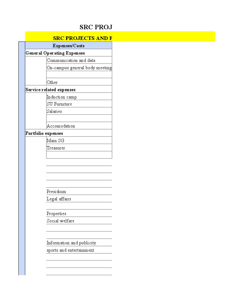 SRC 2021 Budget Proposal | PDF | Budget | Economies